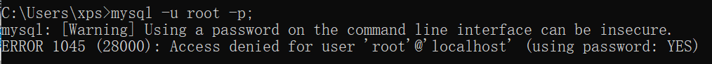 mysql: [Warning] Using a password on the command line interface can be insecure-CSDN博客