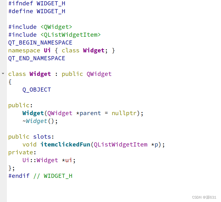 C++编程中的Widget类及其头文件：widget.cpp和widget.h解析-CSDN博客