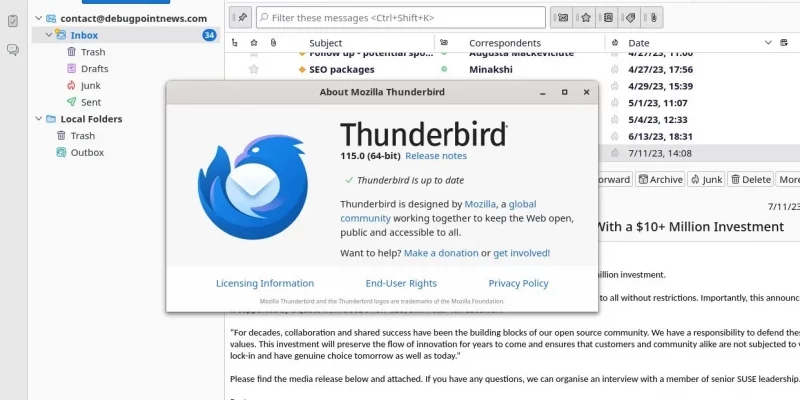 Thunderbird 115 带来了Supernova UI 和先进功能_thunderbird的spuernova-CSDN博客