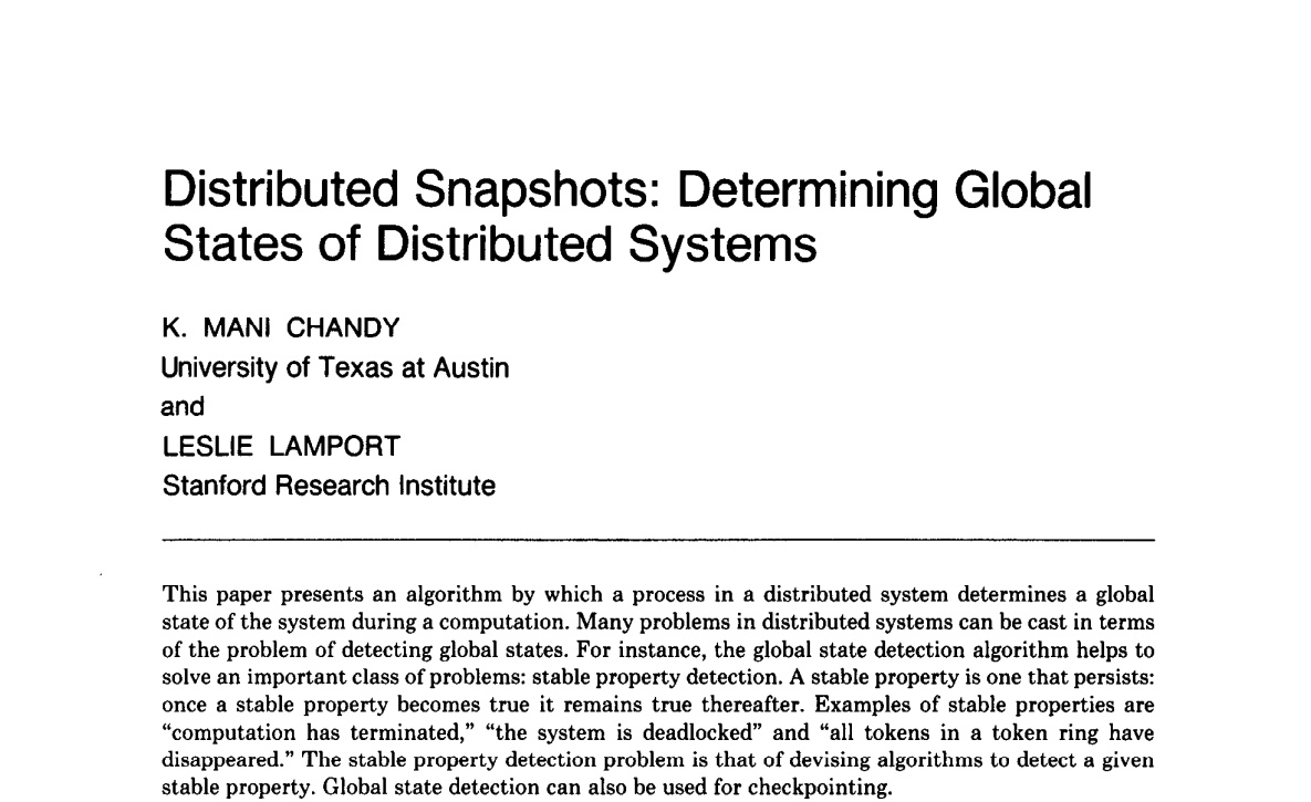 Chandy-Lamport算法核心解读-CSDN博客