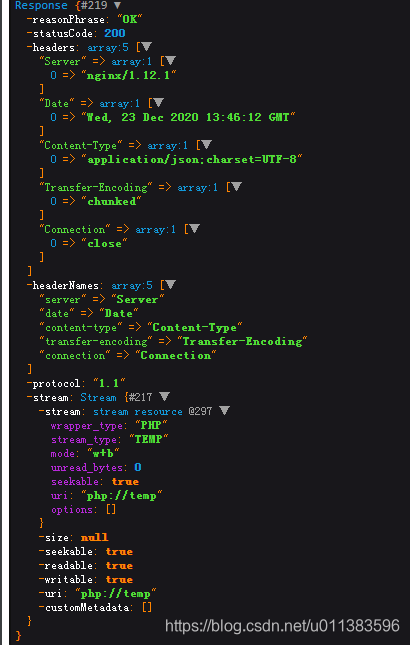 GuzzleHttp使用之为什么$response里没有服务器返回的信息_guzzle 请求返回html-CSDN博客