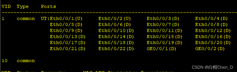 VLAN实验一 VLAN的简单配置_port default vlan 10-CSDN博客