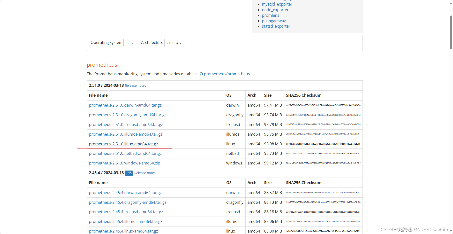 Linux：Prometheus的源码包安装及操作（2）_linux服务器安装prometheus-CSDN博客