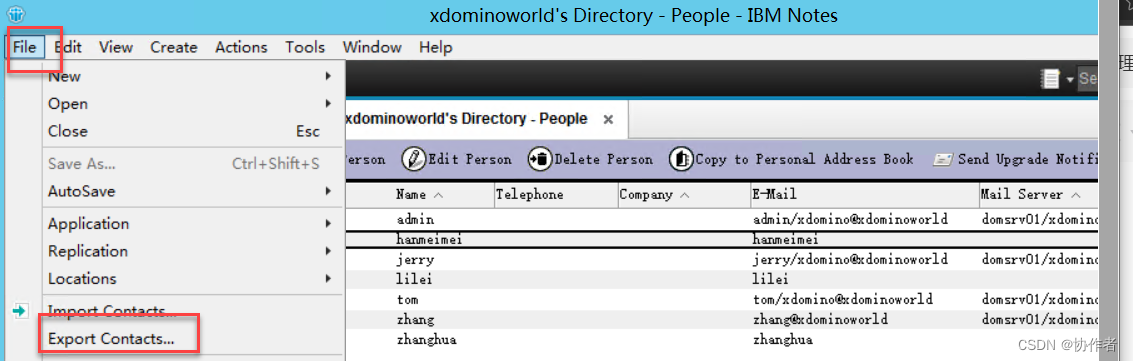 从Domino目录导出你想要的信息_lotus domino 用户密码导出-CSDN博客