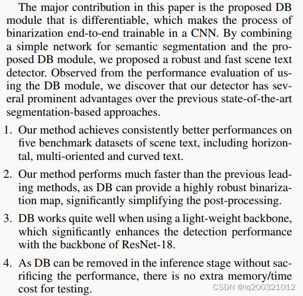 DB：Real-time Scene Text Detection with Differentiable Binarization论文阅读_文字检测db算法论文-CSDN博客