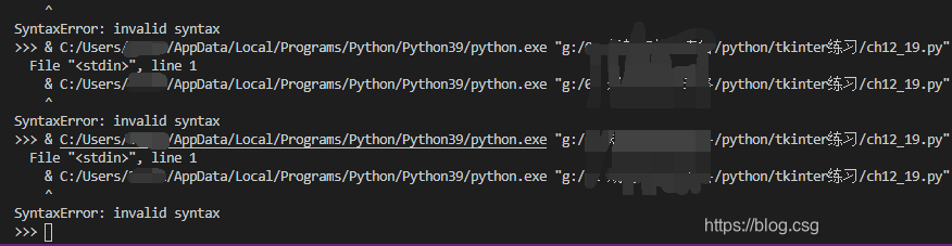 用vs Code 写python出现invalid Syntax报错的一个蛮好玩的原因vs突然出现synatax Csdn博客 1192