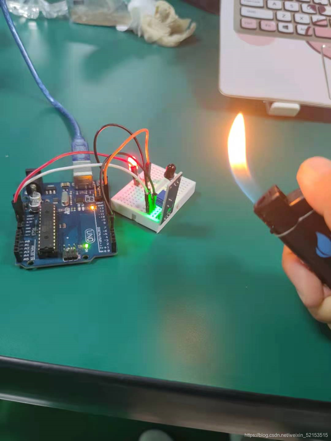 Arduino学习（一）：arduino实现火焰传感器火焰传感器无线传感代码 Csdn博客