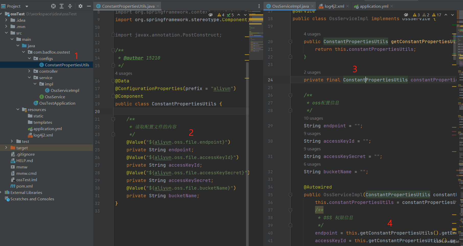 SpringBoot @Autowired 类，导入yml设置参数类，但导入了 null 解决_yml中的属性 怎么通过autowured引入-CSDN博客