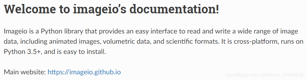 Python库：Imageio库（待完善）-CSDN博客