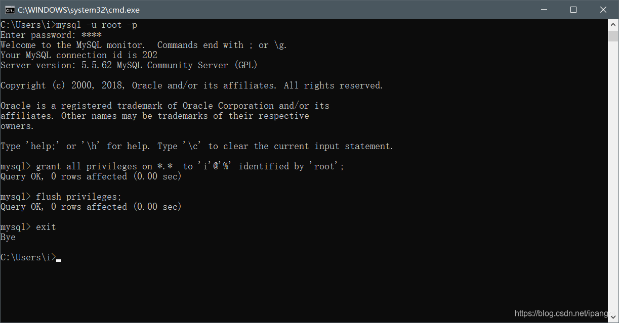 Caused by: java.sql.SQLException: Access denied for user ‘i‘@‘localhost‘ (using password: YES ...