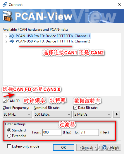 汽车电子 -- PCAN View 安装与使用_pcanview使用教程-CSDN博客