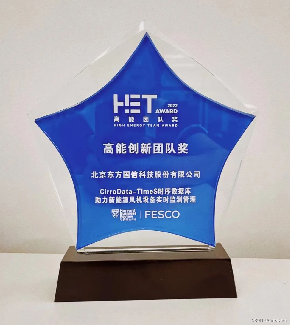 CirroData-TimeS时序数据库在新能源领域的创新应用为东方国信再添殊荣（附案例）-CSDN博客