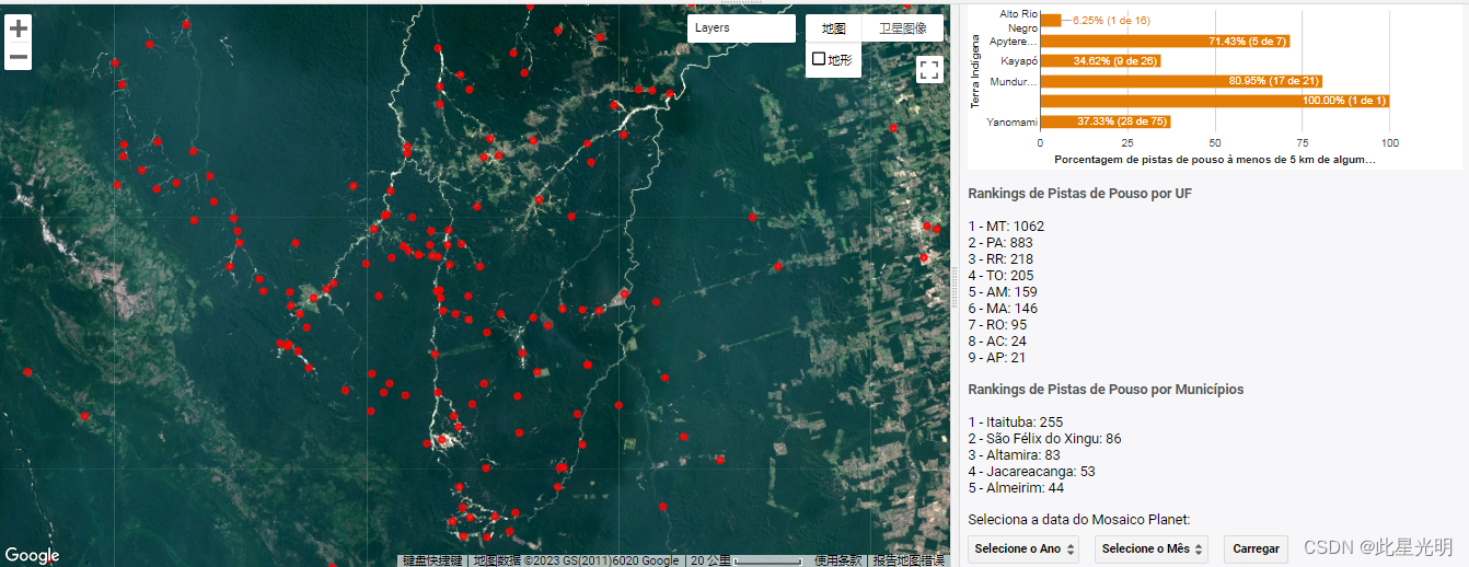 Google Earth Engine（GEE）app——巴西非法采矿森林扰动监测_gee planet-CSDN博客