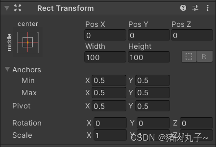 【unity3D】Rect Transform组件_rect transform unity怎么设置-CSDN博客