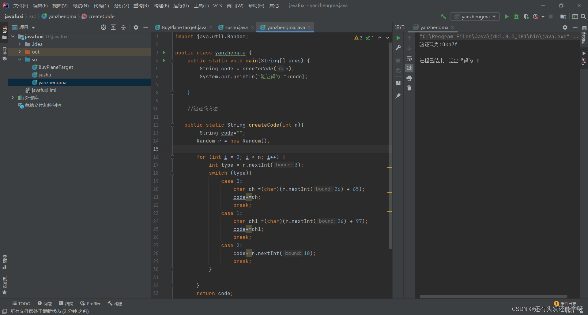Java实现随机验证码生成器 Csdn博客 