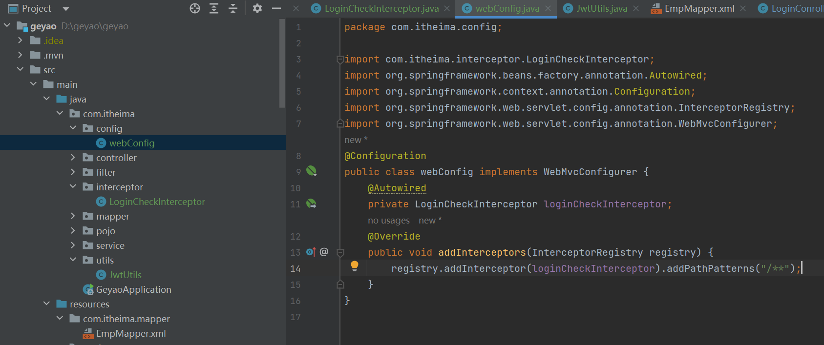Java202304java学习笔记第五十五天员工管理 Interceptor入门2 Csdn博客