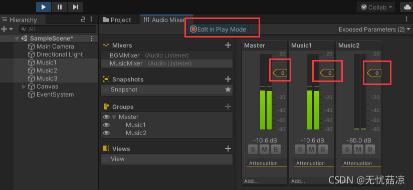 Unity 声音播放控制：Audio Mixer_unity audiomixer-CSDN博客