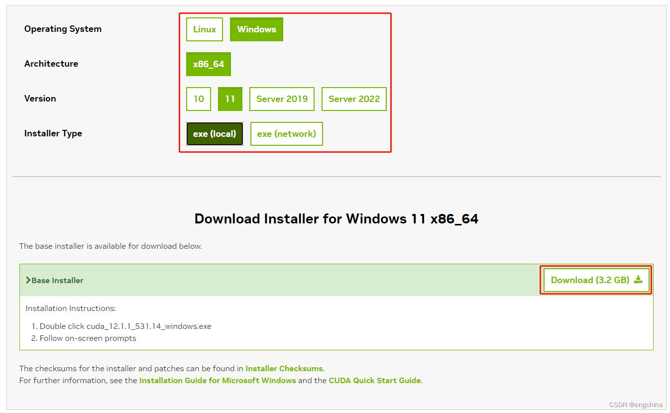 Windows 11 安装 CUDA Toolkit 12.1-CSDN博客