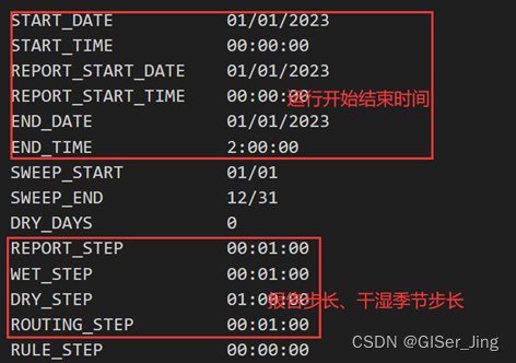 SWMM软件参数详解：INP文件中的关键设置,-CSDN博客