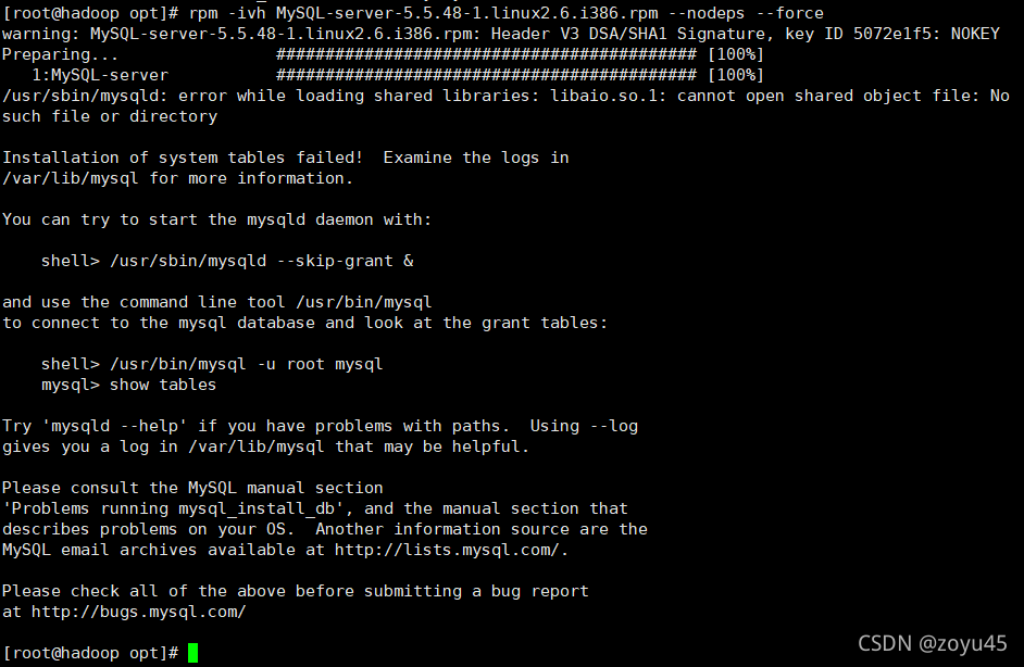 Linux中安装mysql中出现error: Failed dependencies xxxxx_error: failed dependencies: mysql-community-icu ...