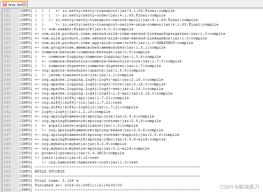 maven打印jar包依赖树，解决build failure问题_maven build failure-CSDN博客
