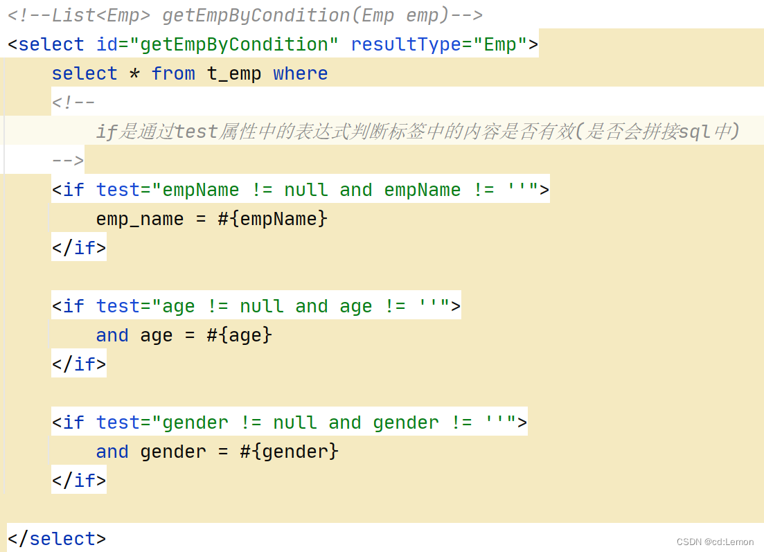 动态SQL(if、where、trim、choose when otherwise、foreach、sql标签等)_sql choose when-CSDN博客