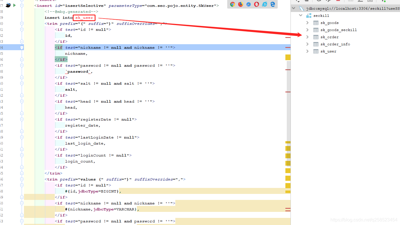idea 设置 Database后，解决mapper.xml没有绑定数据库，SQL显示红色。_sql语句数据库名称红色-CSDN博客