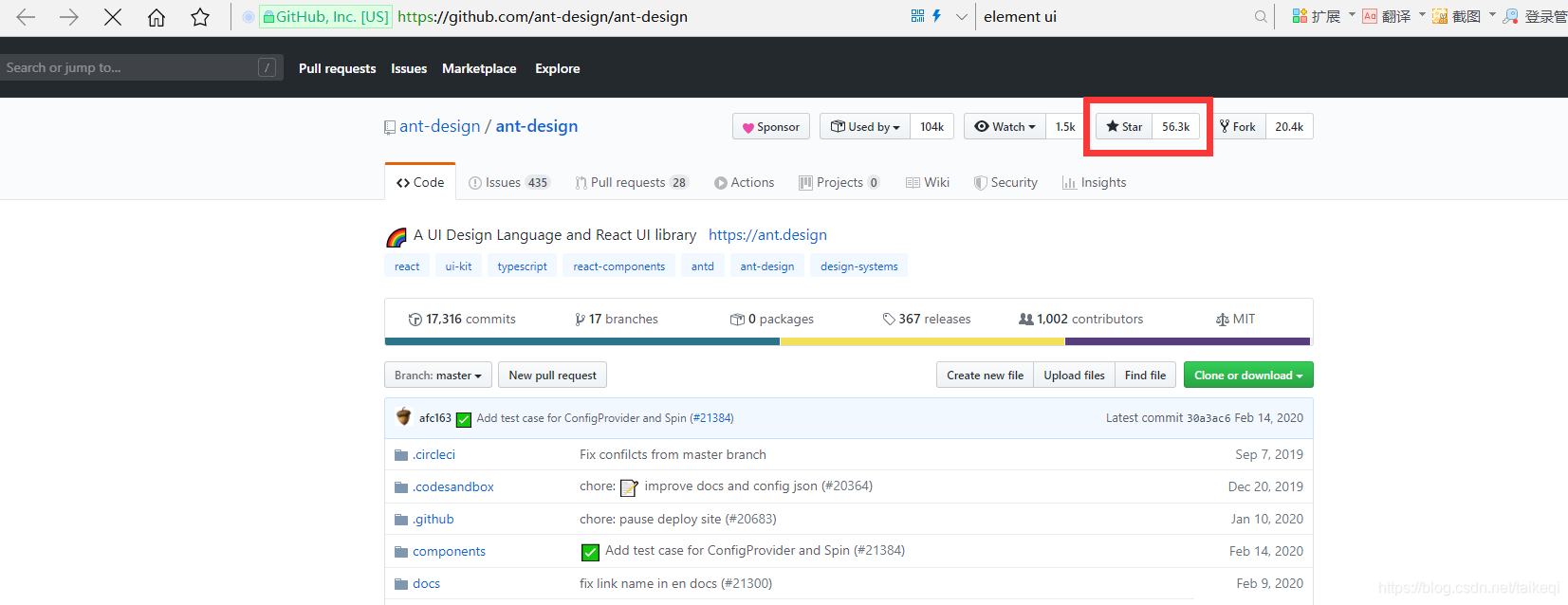 element ui在github的star分数，和ant design vue的比较_elementui和ant design的github star对比-CSDN博客