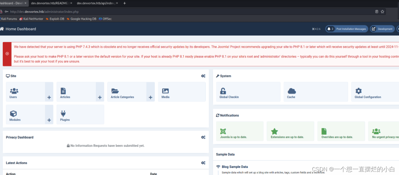 HTB Devvortex（Easy）_devvortex.htb-CSDN博客