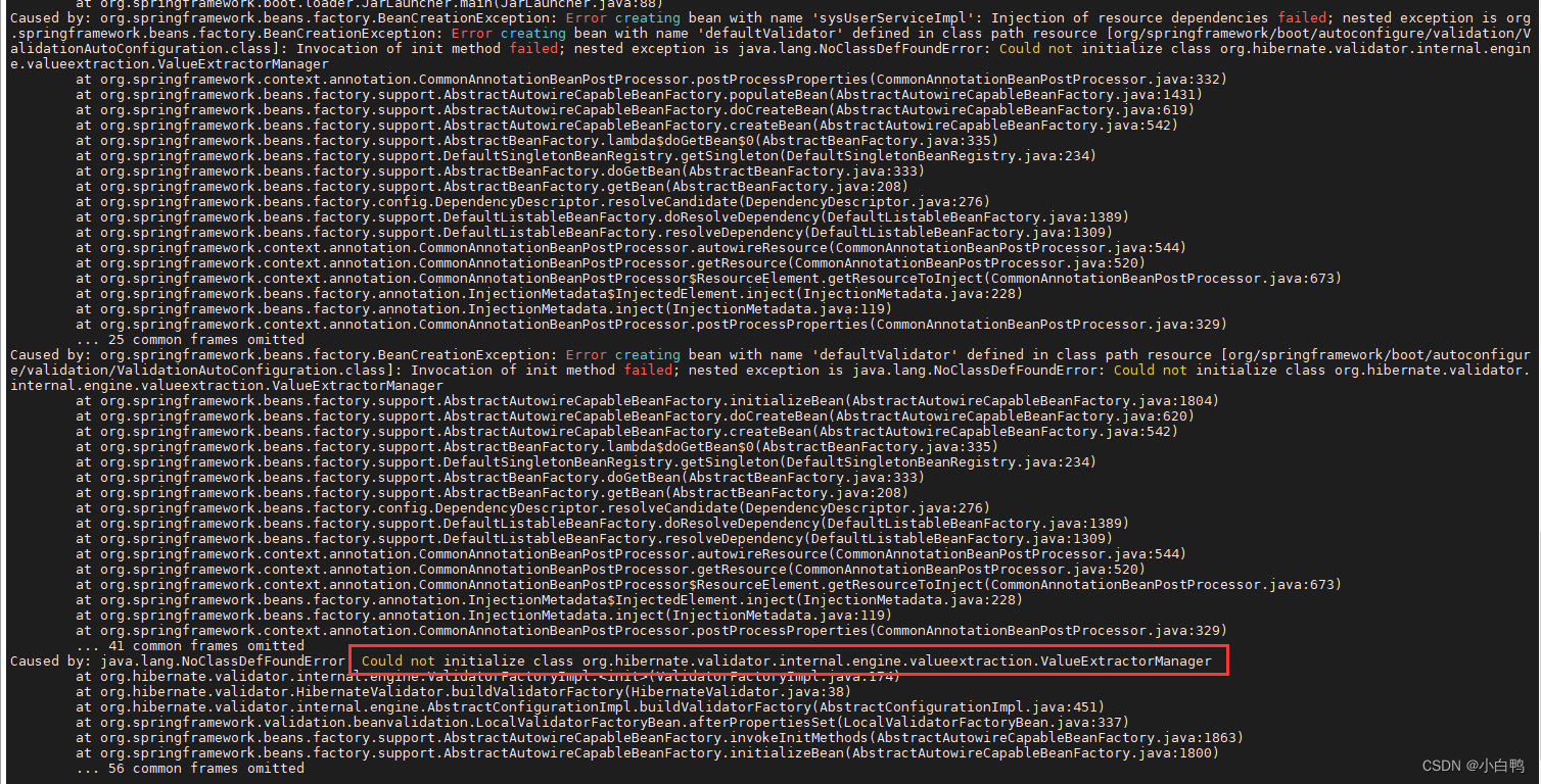 org.springframework.beans.factory.BeanCreationException: Error creating bean with name ...