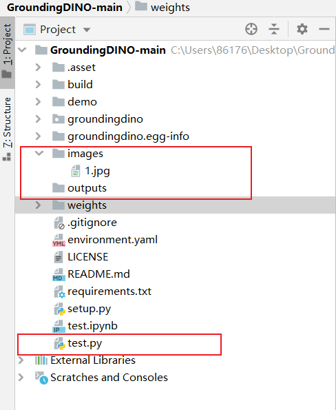在Pycharm运行GroundingDINO_grounding dino如何用在自己的项目上-CSDN博客
