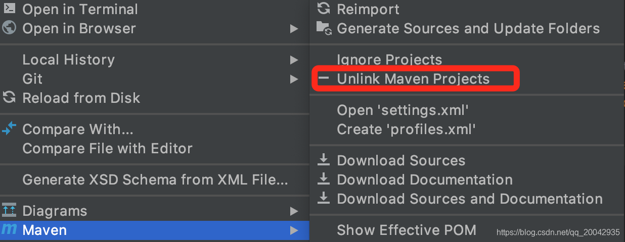 设置一个项目为Maven项目以及解除Maven项目_idea不能unlink maven projects-CSDN博客