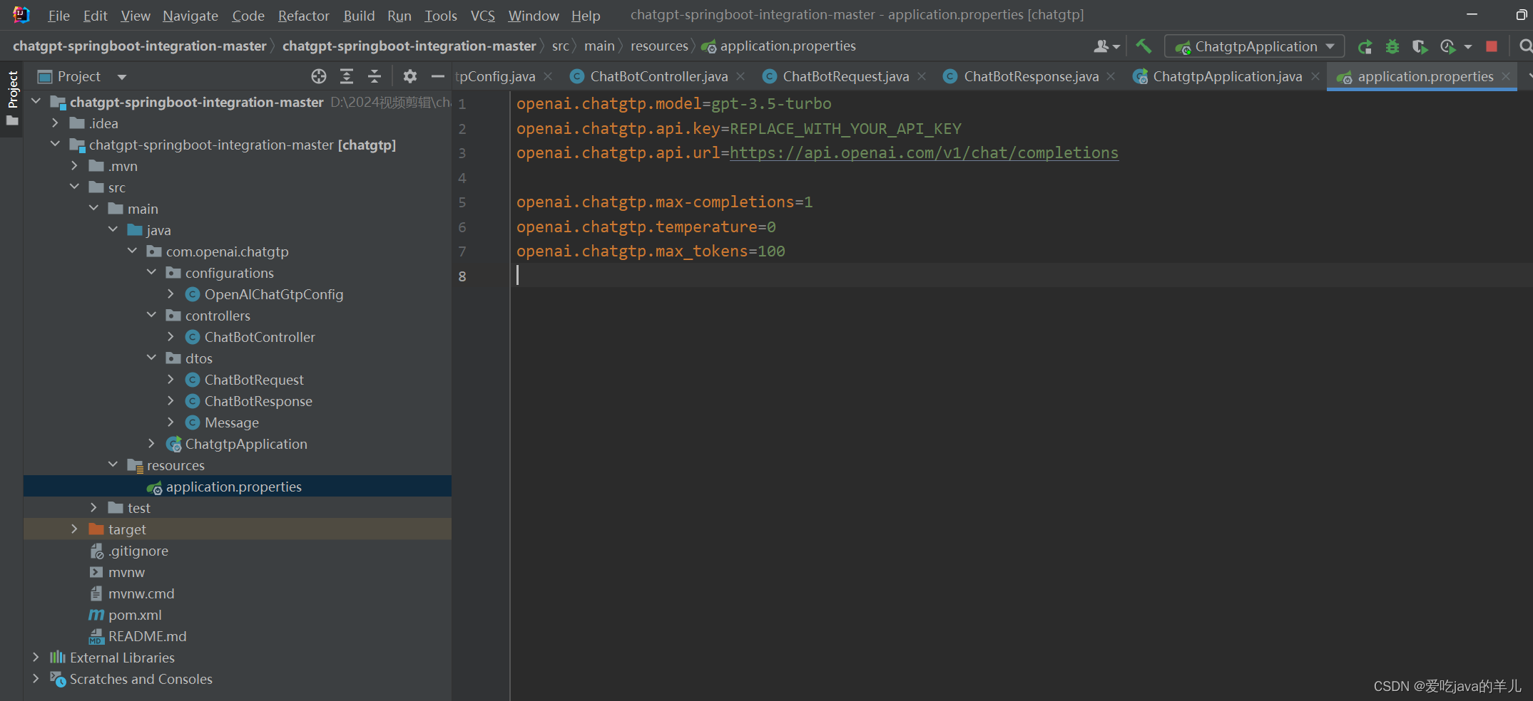 SpringBoot 集成 ChatGPT（附实战源码）_springboot整合chatgpt-CSDN博客