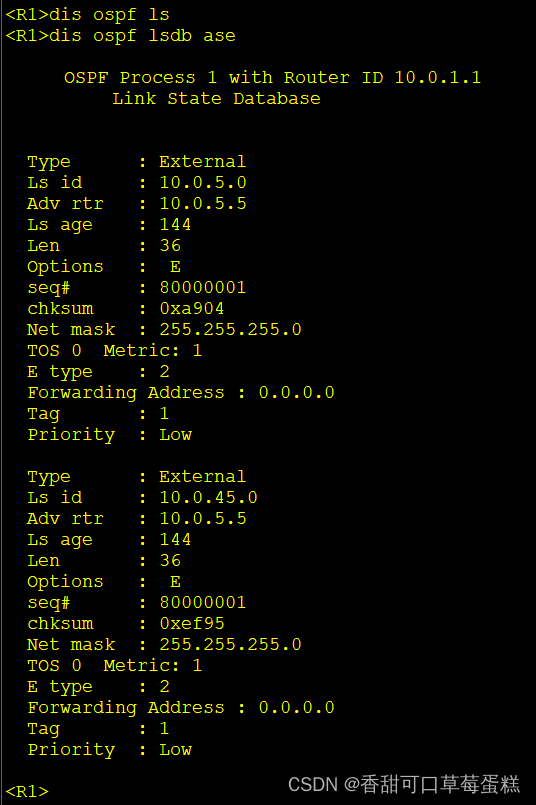 1. OSPF 基础实验（三）：邻接关系和 LSA_ip 地址设置及 ospf 区域划分如图所示,注意 r2 的 loopback0 、r5 的 loo-CSDN博客