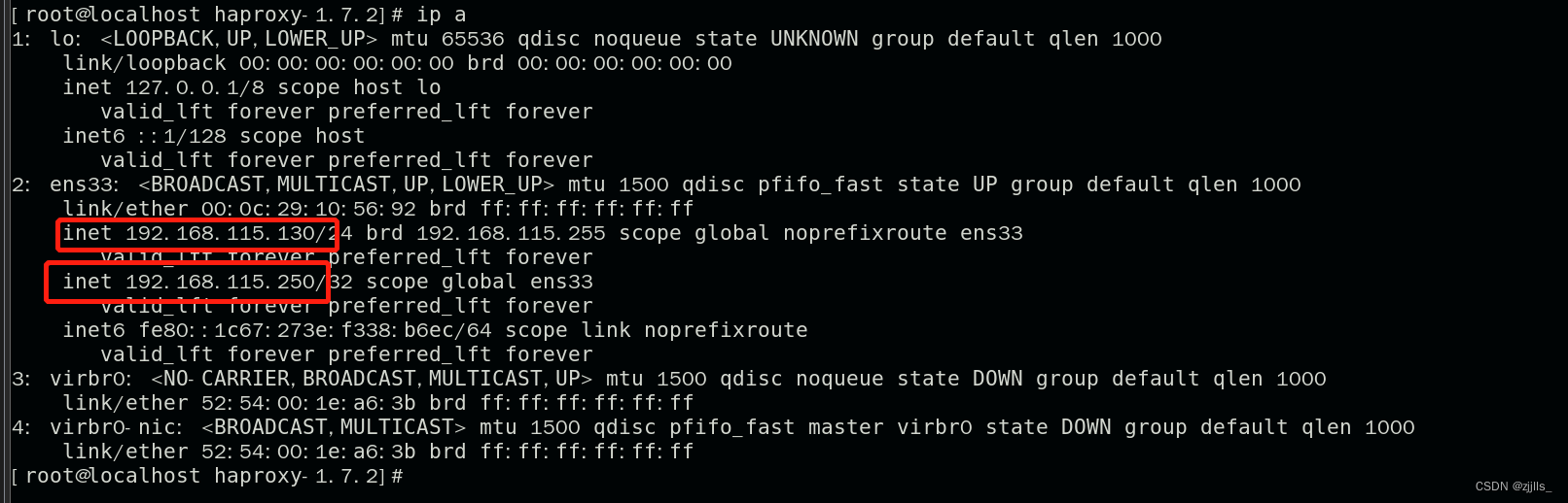 linux CentOS7 haproxy+keepalive+httpd实现负载均衡+高可用_keepalive linux7-CSDN博客