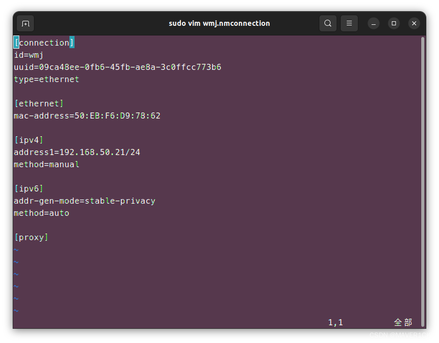 Ubuntu使用命令行修改图形化界面中的NetworkManager网络配置_ubuntu networkmanager配置-CSDN博客