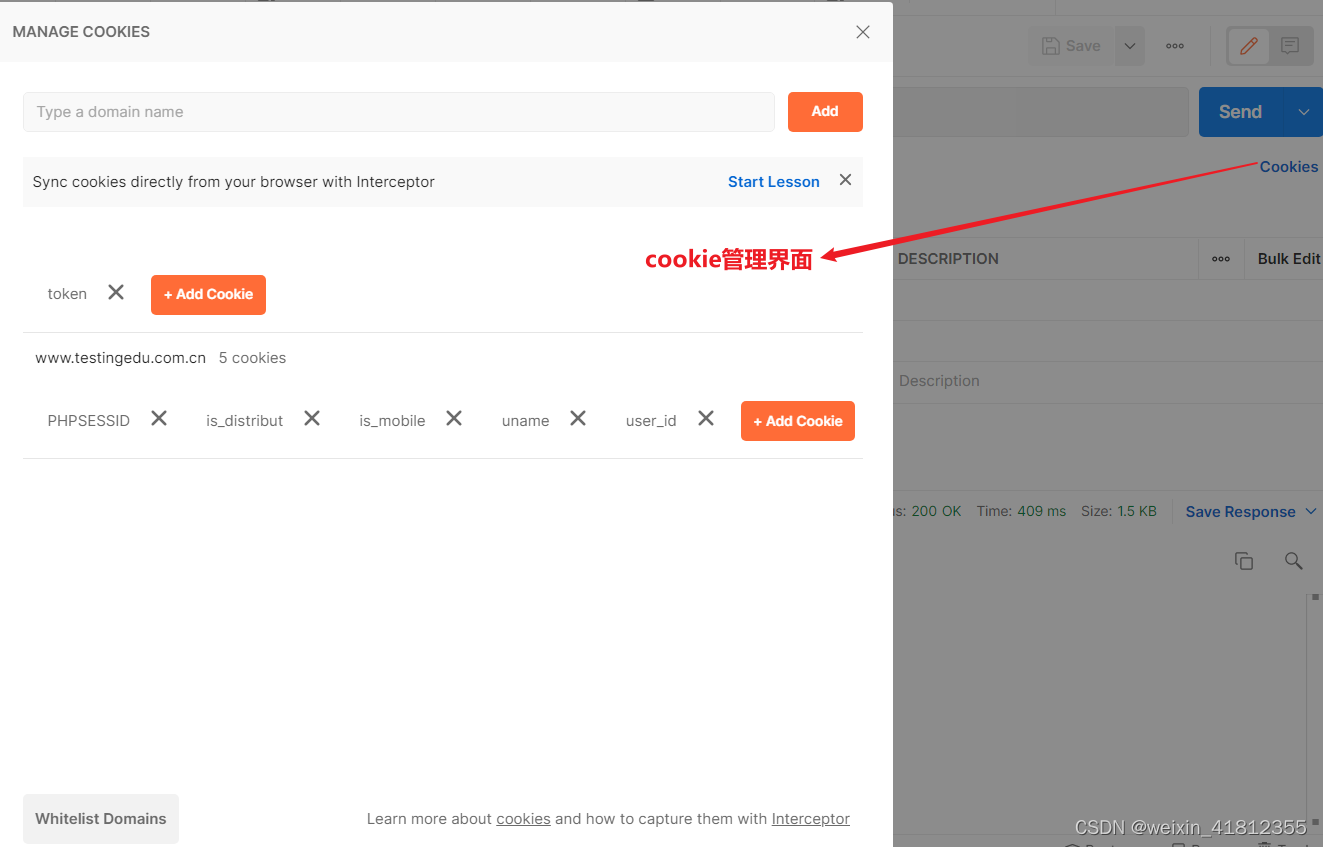 Postman中cookie的操作_post请求如何携带cookie-CSDN博客