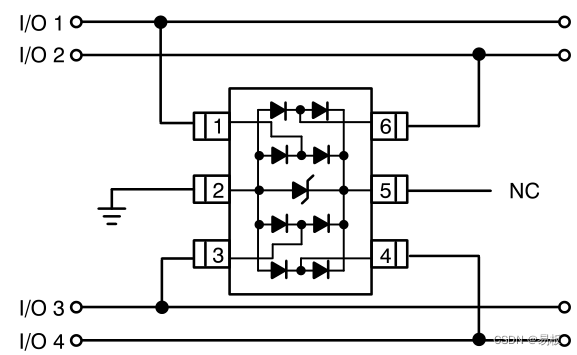 一毛钱的V05 SRV05-4是IO高速信号线防护脉冲电压的TVS不二之选-CSDN博客