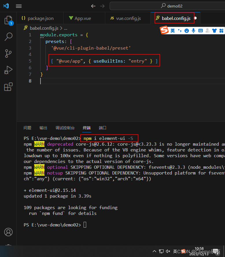 Element的安装以及基本使用_npm install element-CSDN博客