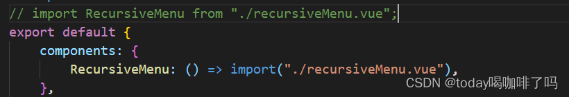 did you register the component correctly? For recursive components, make sure to provide the ...