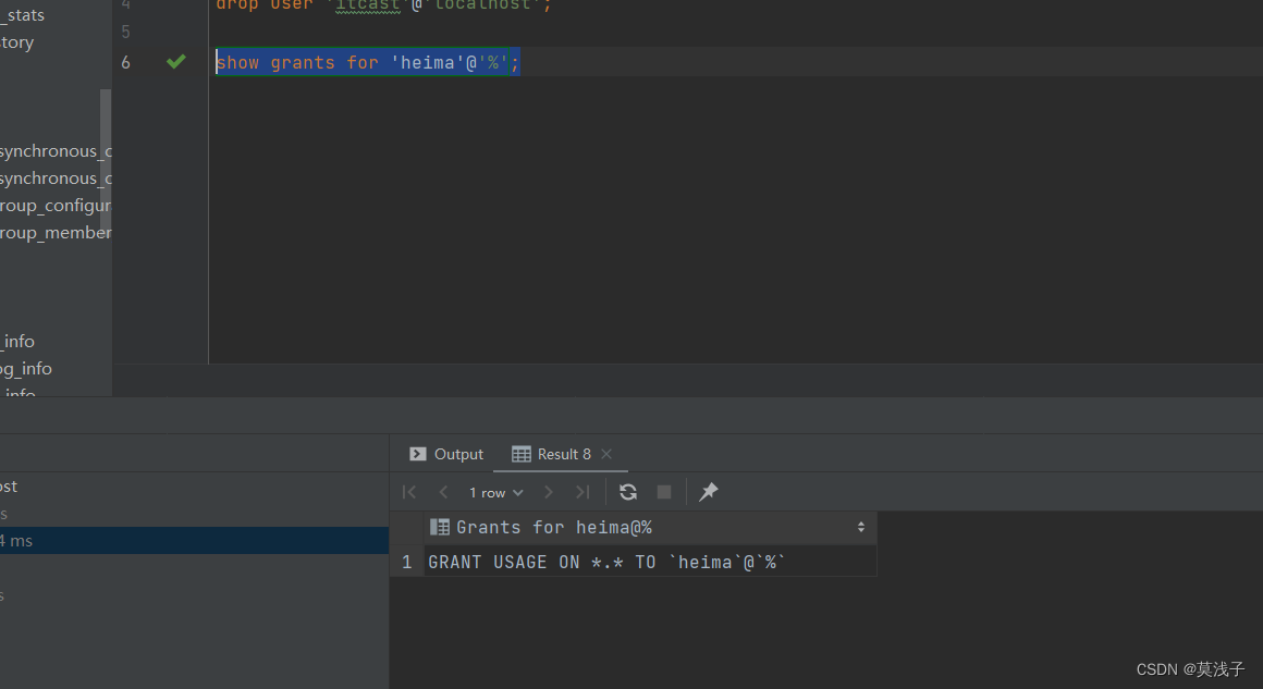 数据库-MySQL-基础（6）- DCL_datagrip 修改用户密码-CSDN博客