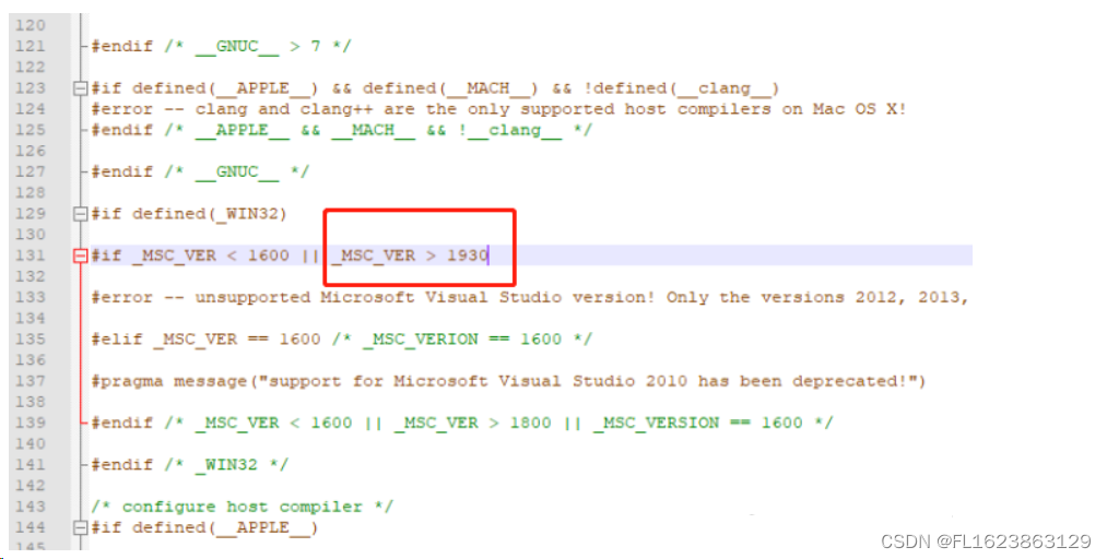 #error -- unsupported Microsoft Visual Studio version Only the versions 2012, 2013, 2015 and ...