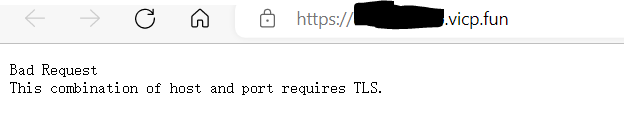 内网穿透时报错【Bad Request This combination of host and port requires TLS.】的原因-CSDN博客
