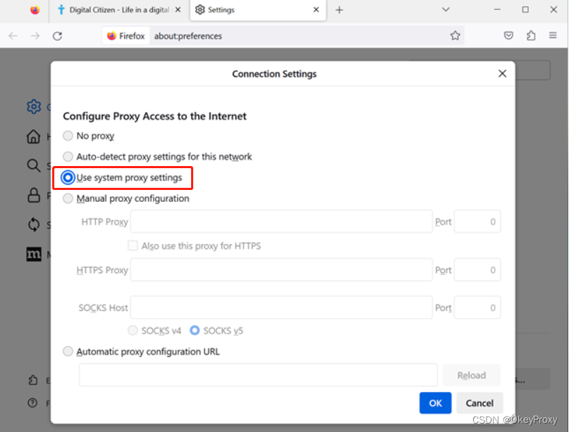怎麼設置使用流覽器代理-okey proxy_firefox添加okeyproxy-CSDN博客