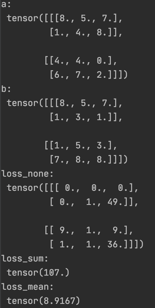 Pytorch—nn.MSELoss_nn.mseloss(reduction='none')-CSDN博客
