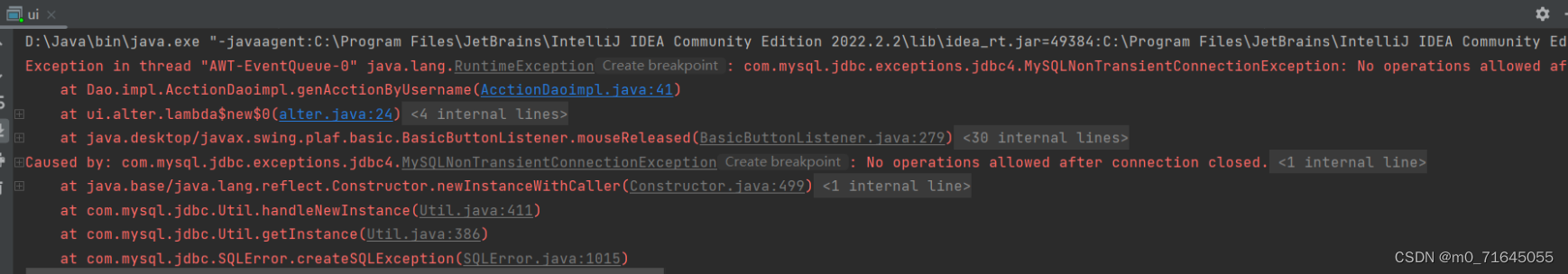 No operations allowed after connection closed. 解决办法_kettle no operations allowed after ...