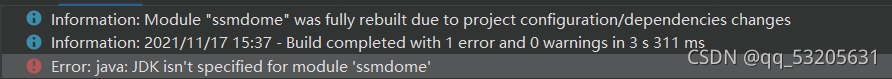 Error:java: JDK isn‘t specified for module ‘xxx‘异常的解决方法_no jdk specified for moudle-CSDN博客