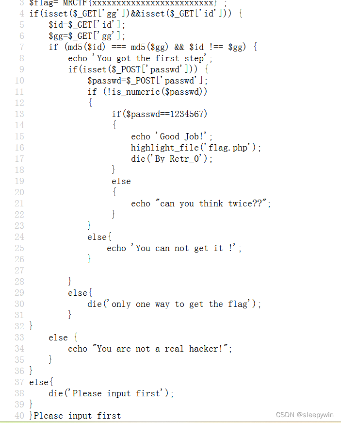 Web： Mrctf2020 Ezbypassf Md5id Md5gg Andand Id Gg 