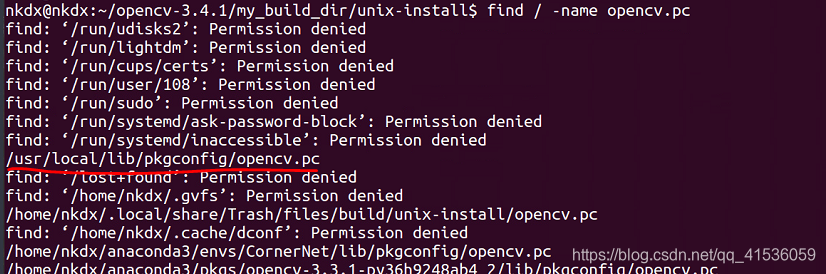 【linux安装opencv3.4.1】/usr/bin/ld: cannot find -llib64_opencv 3.4.1 linux .so-CSDN博客